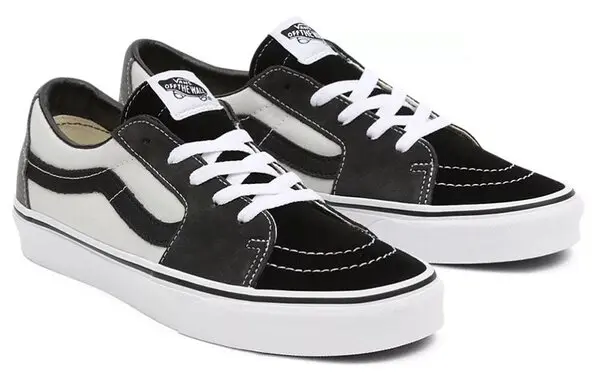 VANS Sk8-low "color Block" Low Top Sneakers - Black/white/grey