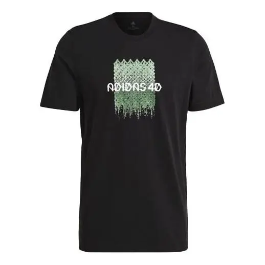 Adidas 4d Gpx Tee M Casual Sports Round Neck Short Sleeve - Black