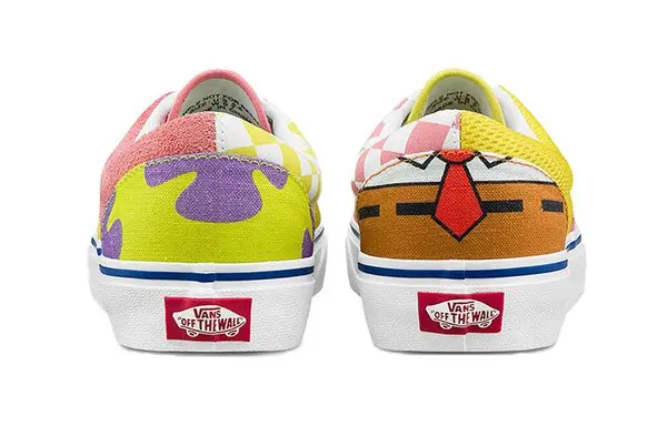 VANS Spongebob Squarepants X Era 'best Friends' Sneakers - Pink/yellow