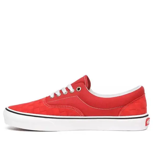 VANS Era 'deboss Checkerboard' Sneakers - Red