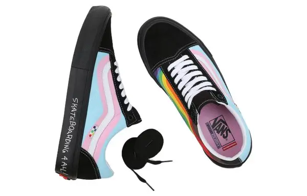 VANS Old Skool Pride Skate Sneakers - Black/rainbow