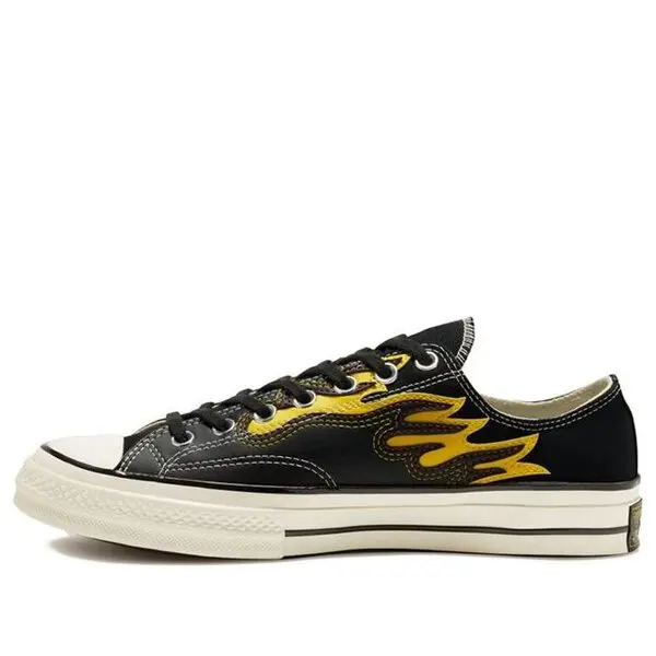 CONVERSE Chuck 70 Low Top 'archive Flame Overlay' Sneakers - Fiery Black
