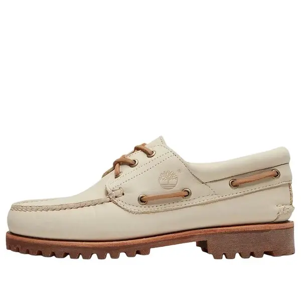 Timberland Lake House 3-eye Lug Boat Shoes - Light Beige