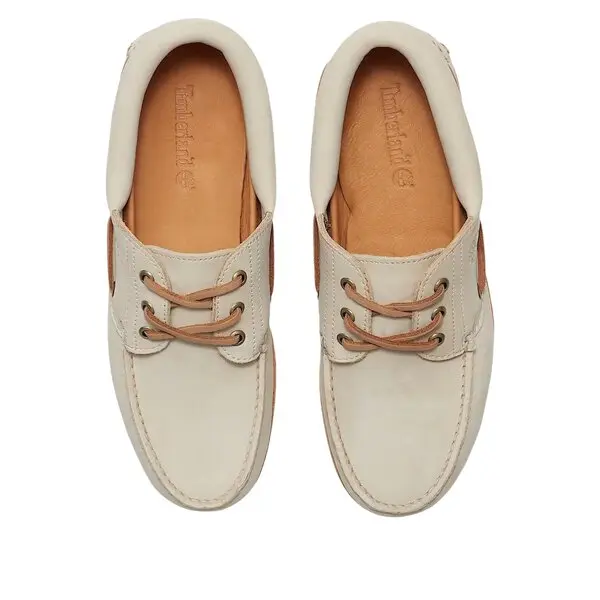Timberland Lake House 3-eye Lug Boat Shoes - Light Beige