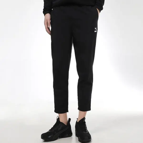 PUMA Classics Silm Tapered Pants 'black White