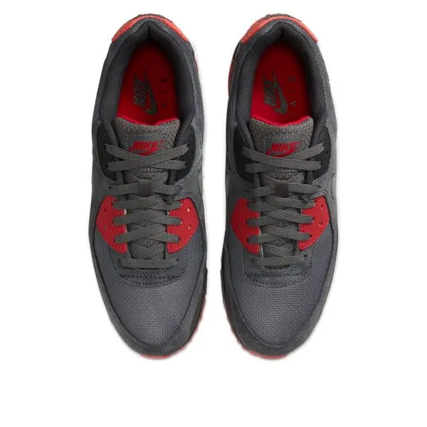 Nike Max 90 "smoke Grey Fire Red - Black/smoke Grey/iron Grey