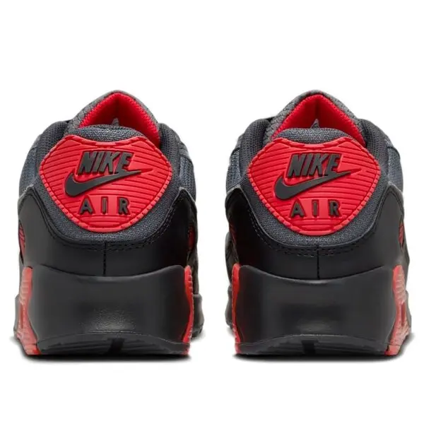 Nike Max 90 "smoke Grey Fire Red - Black/smoke Grey/iron Grey