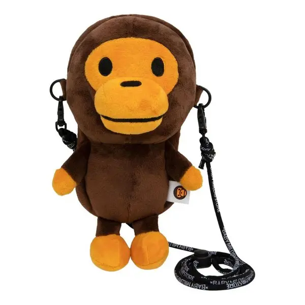 A BATHING APE Baby Milo Mobile Bag - Brown