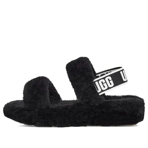 UGG Oh Yeah Thick Sole Sandals - Black