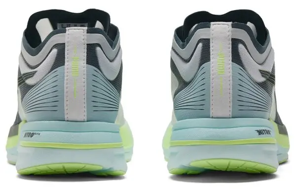 PUMA Deviate Nitro Elite Athletic Sneakers - Gray/green/blue
