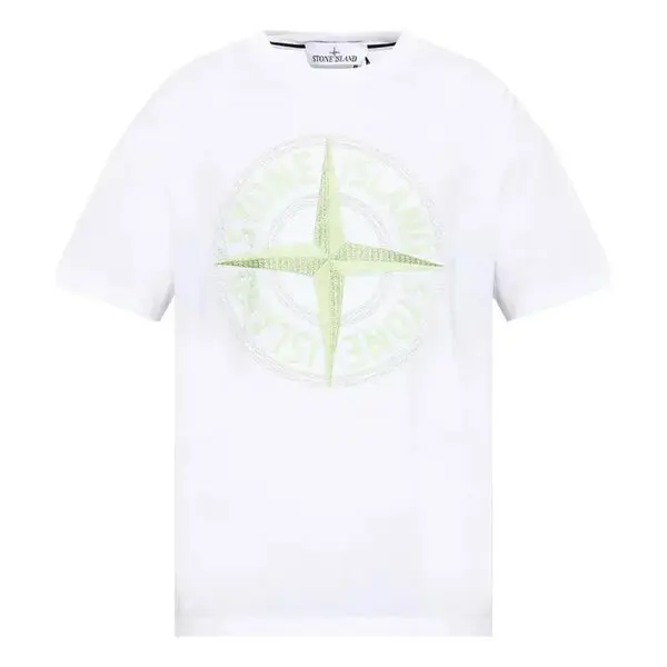 Stone Island Logo Print T-shirt - White