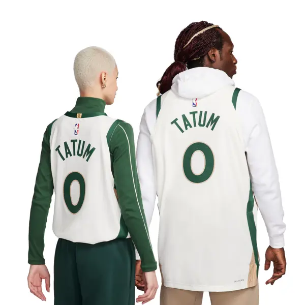 Nike Dri-fit Adv Nba Authentic Jersey City Edition 2023/24 Jayson Tatum Boston Celtics - Beige/green