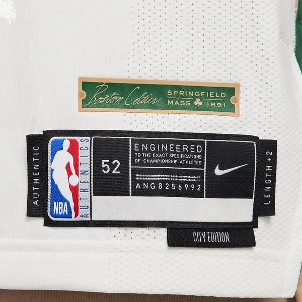 Nike Dri-fit Adv Nba Authentic Jersey City Edition 2023/24 Jayson Tatum Boston Celtics - Beige/green