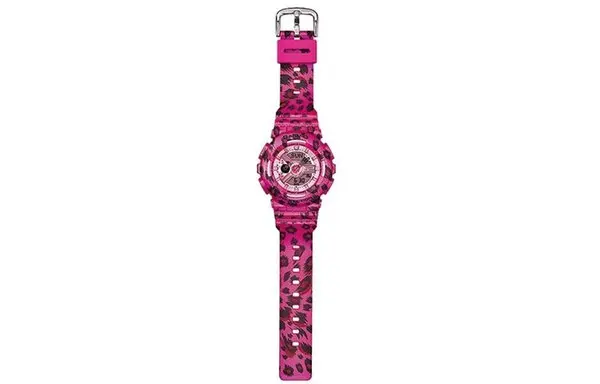 Casio Baby-g Ba-110lp-4a Leopard Print Watch - Red
