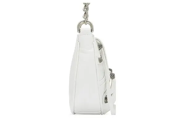 Balenciaga Le Cagole Mini Bag With Chain - White