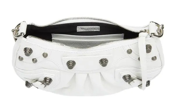 Balenciaga Le Cagole Mini Bag With Chain - White