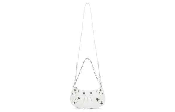 Balenciaga Le Cagole Mini Bag With Chain - White