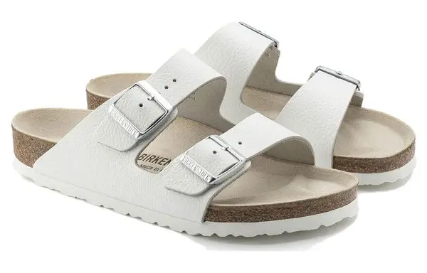 BIRKENSTOCK Arizona Leather Sandals - White