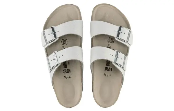 BIRKENSTOCK Arizona Leather Sandals - White
