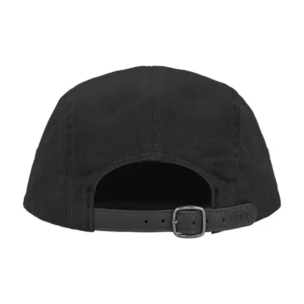 Supreme Washed Chino Twill Camp Cap - Black