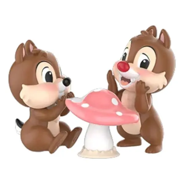 POP MART Disney Chip 'n Dale Fun Loving Brother Series Figures Mushroom Table - Multi-color