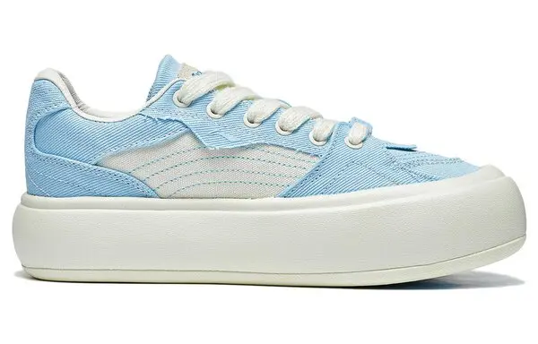 LI-NING Puff Platform Sneakers - Sky Blue/beige