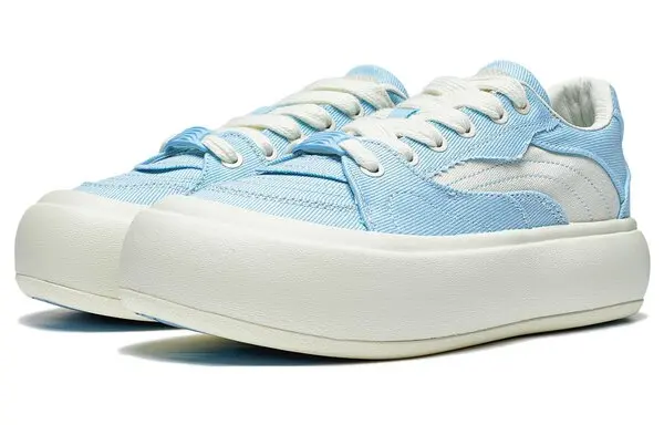 LI-NING Puff Platform Sneakers - Sky Blue/beige