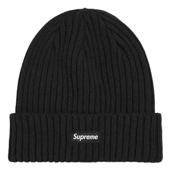 Supreme Ribbed Beanie - Black