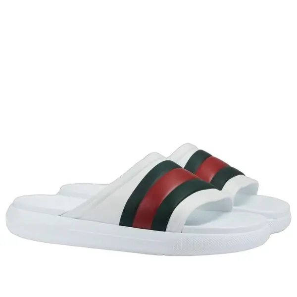 Gucci Web Slide Sandal 780286-j8700-9032 - White/green/red