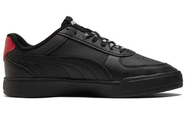 PUMA Caven Logomania Low Top Sneakers - Black/red