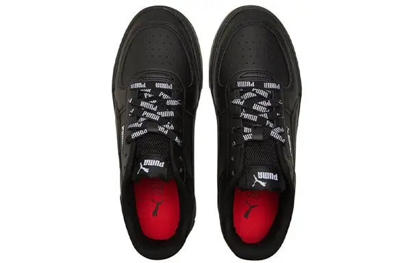 PUMA Caven Logomania Low Top Sneakers - Black/red