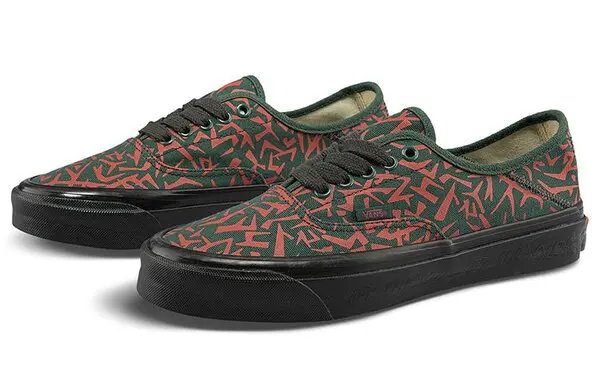 VANS Taka Hayashi X Style 43 Lx "geo Camo Jungle Green - Green/orange