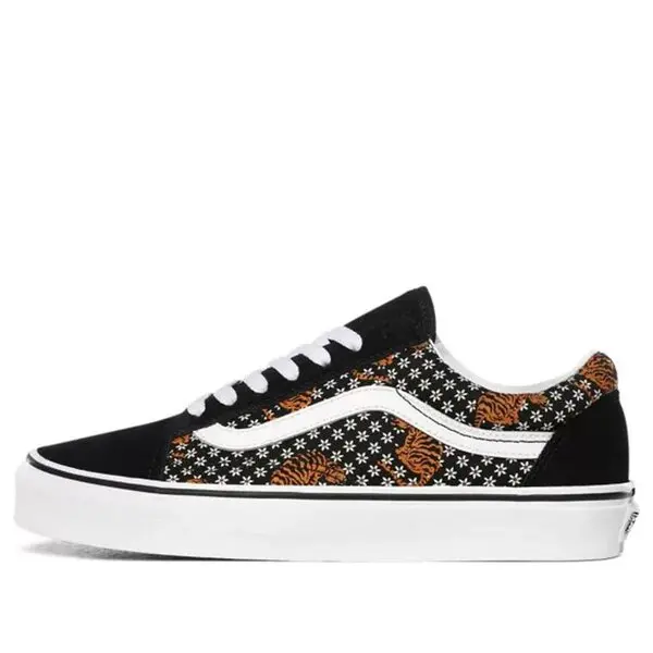 VANS Old Skool "tiger Floral" Low Top Sneakers - Black/yellow/white