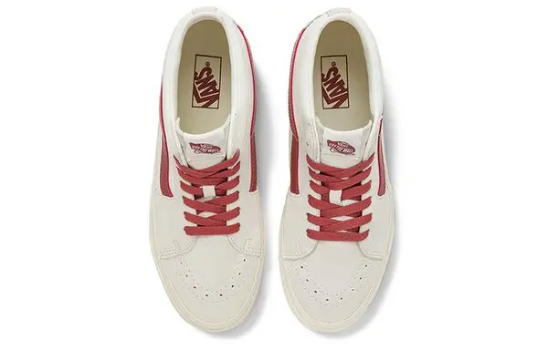 VANS Sk8-mid Sneakers - Red/white