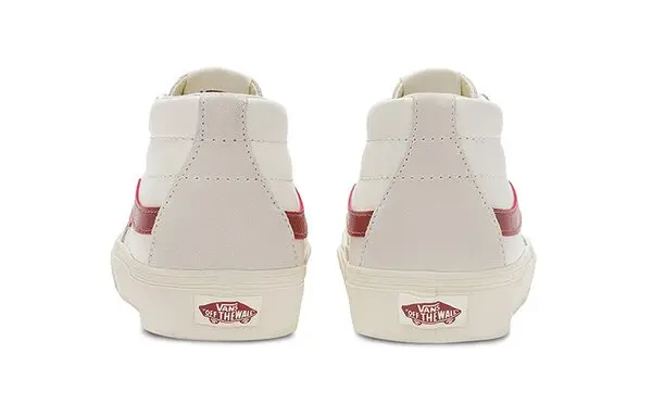 VANS Sk8-mid Sneakers - Red/white