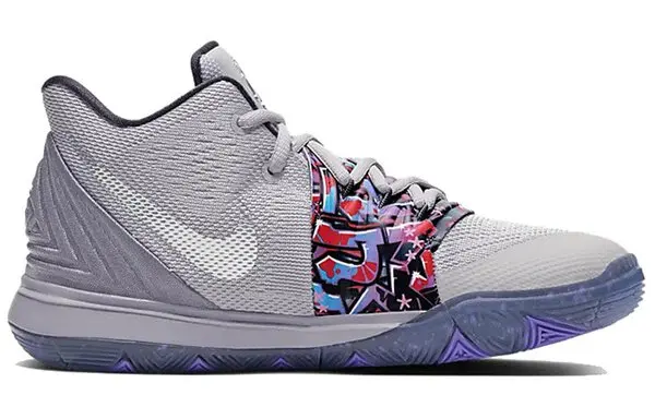 Nike Kyrie 5 "graffiti" High Top Basketball Sneakers