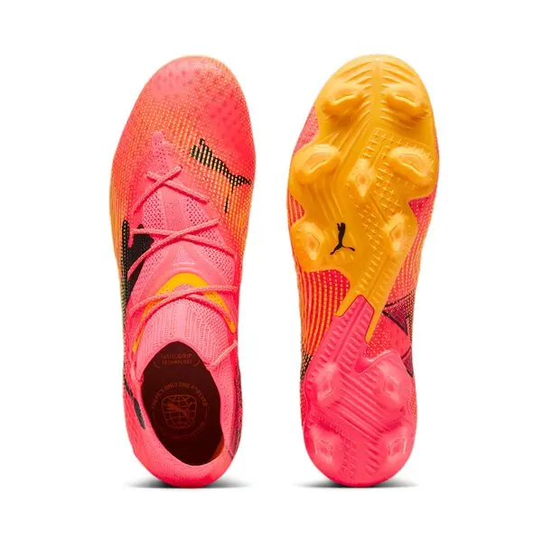 PUMA Future Ultimate Fg Ag "forever Faster Pack" Soccer Cleats - Sunset Glow/black/sun Stream