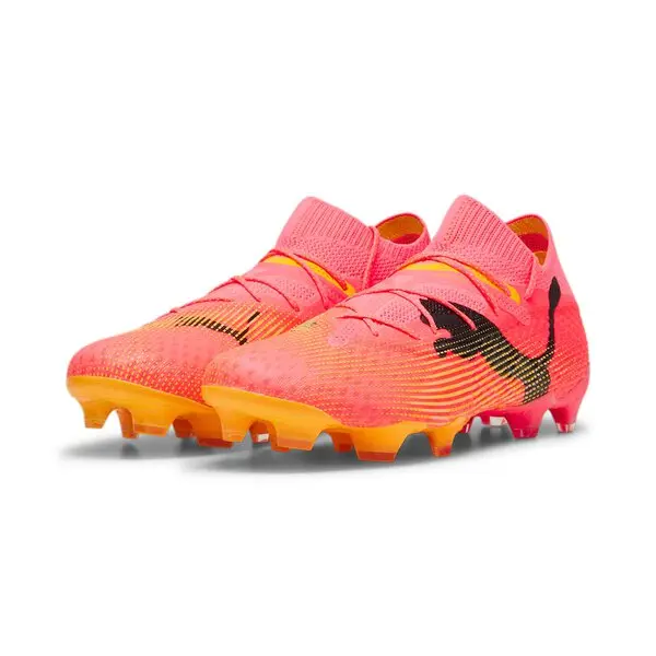 PUMA Future Ultimate Fg Ag "forever Faster Pack" Soccer Cleats - Sunset Glow/black/sun Stream