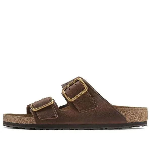 BIRKENSTOCK Arizona Bold Leather Sandals - Brown