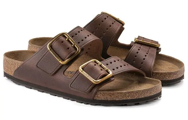 BIRKENSTOCK Arizona Bold Leather Sandals - Brown