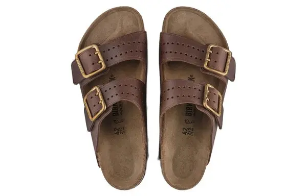 BIRKENSTOCK Arizona Bold Leather Sandals - Brown