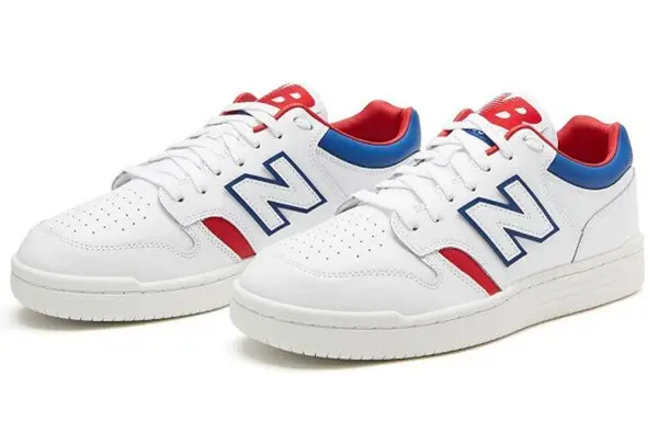 NEW BALANCE 480 Low Top Sneakers - White/blue