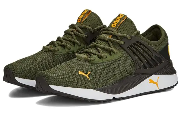 PUMA Pacer Future " Moss Orange Glow" Sneakers - Green