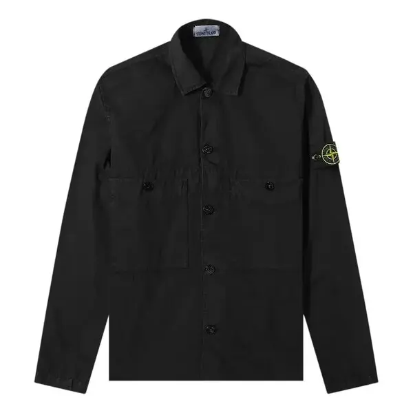 Stone Island Two Pocket Overshirt - Black