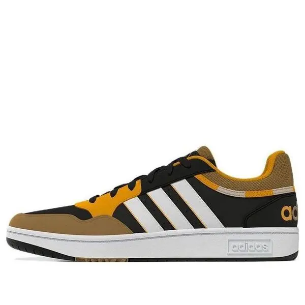 Adidas Hoops 3.0 High Top Sneakers - Black/brown/yellow
