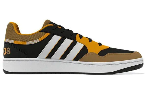 Adidas Hoops 3.0 High Top Sneakers - Black/brown/yellow
