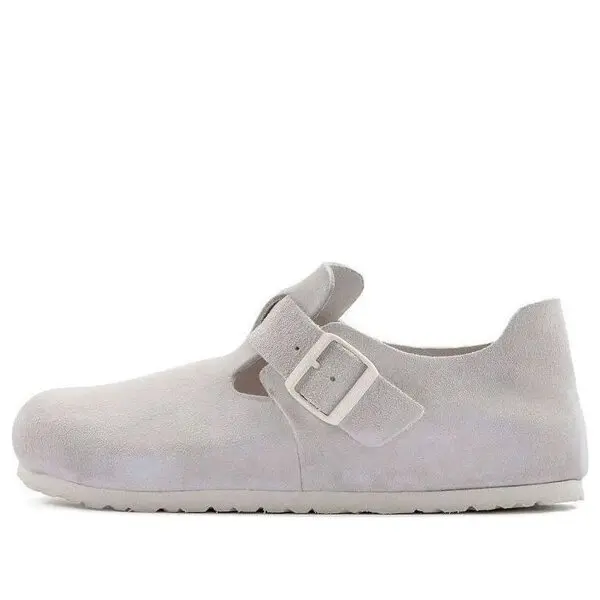BIRKENSTOCK London Suede Leather Shoes - White