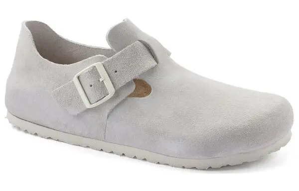 BIRKENSTOCK London Suede Leather Shoes - White