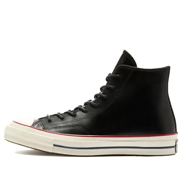 CONVERSE Chuck 70 Hi Color Leather Lace Up Sneakers - Black