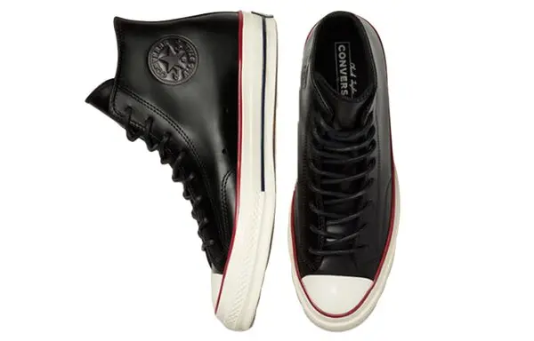 CONVERSE Chuck 70 Hi Color Leather Lace Up Sneakers - Black